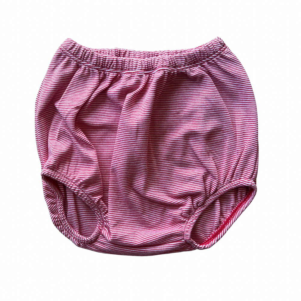 Red Stripe Boy Diaper Cover